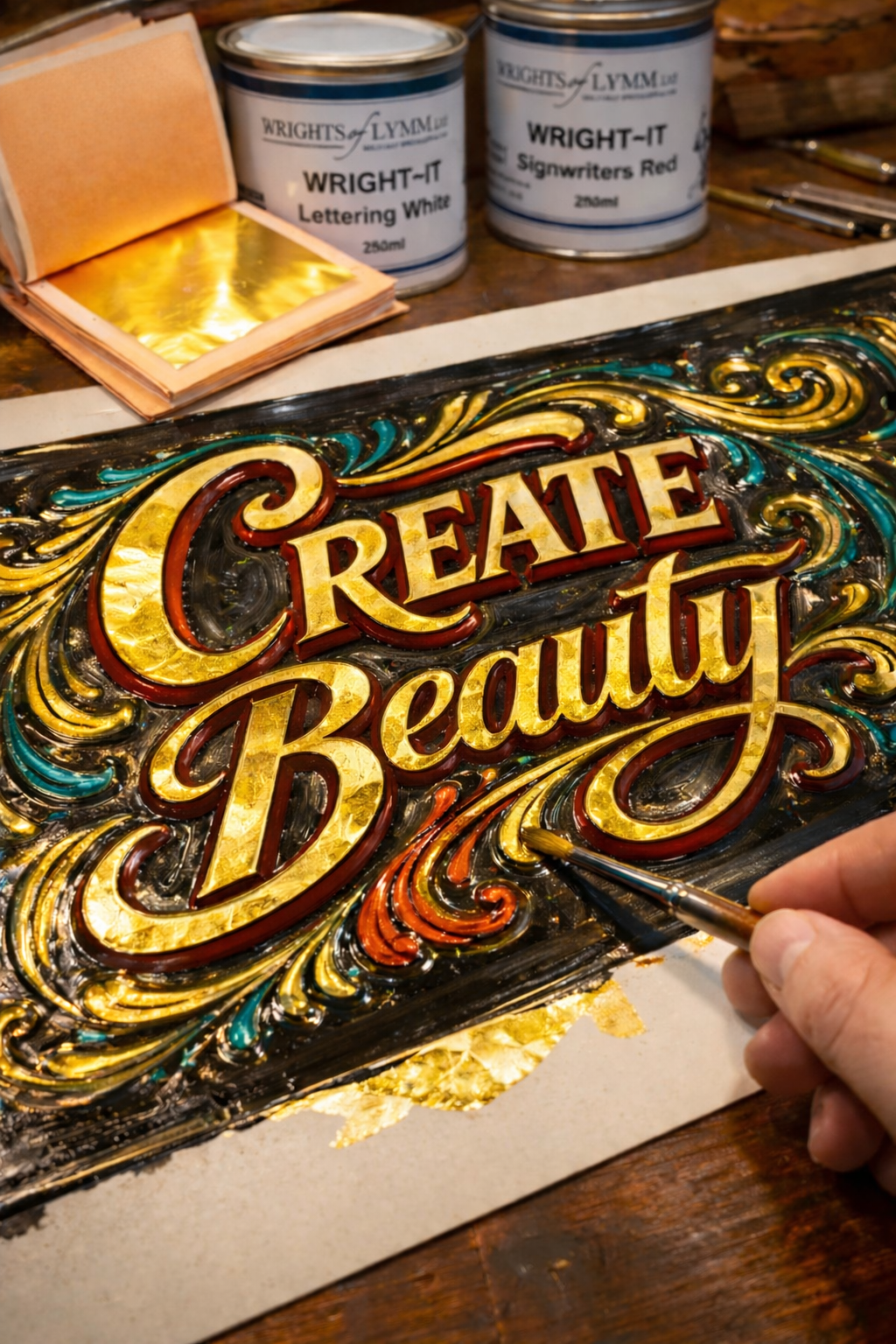 Timeless Brilliance: Using Signwriting Enamels and Gold Leaf in Art an ...