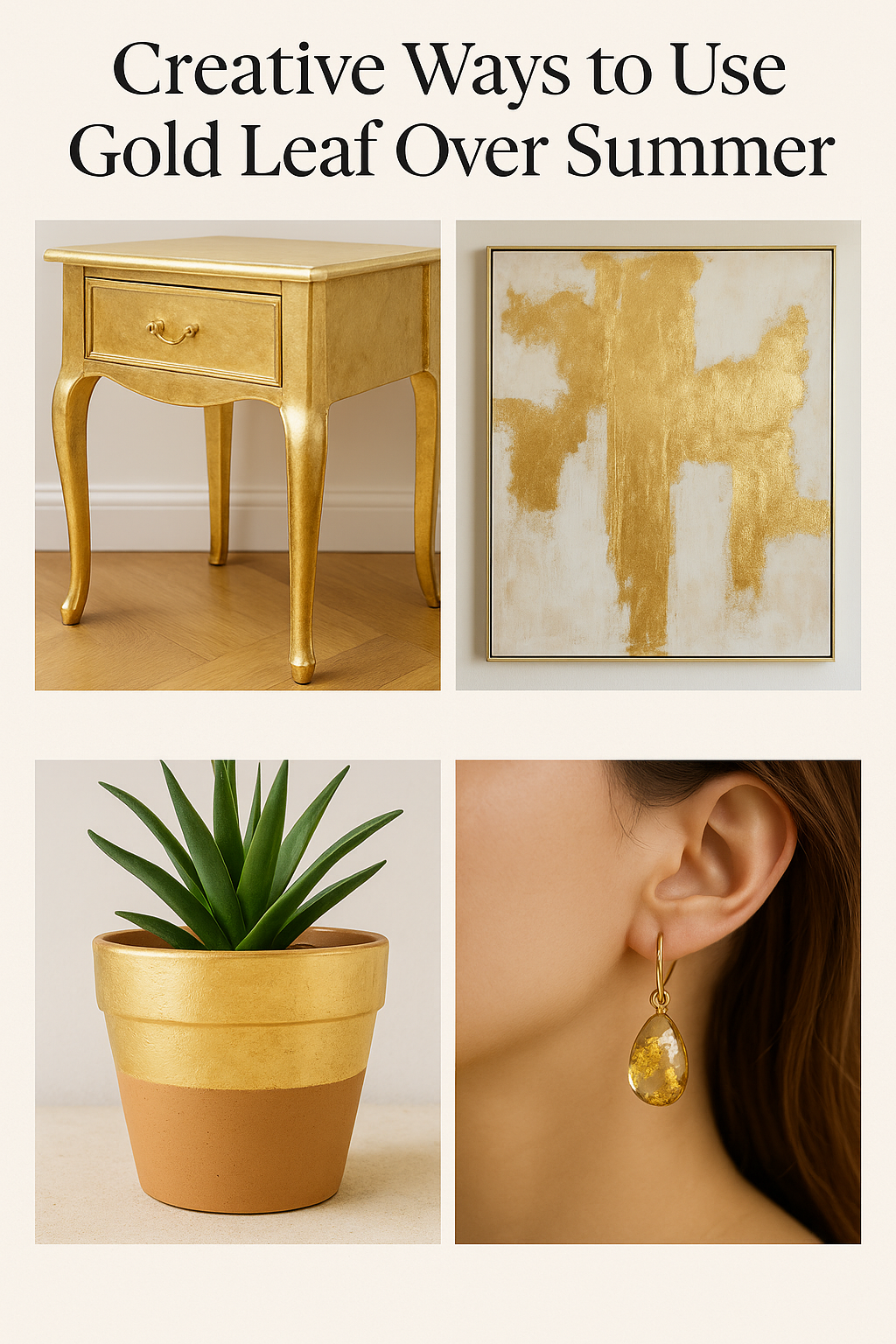 Creative Ways to Use Gold Leaf Over Summer– Wrights of Lymm