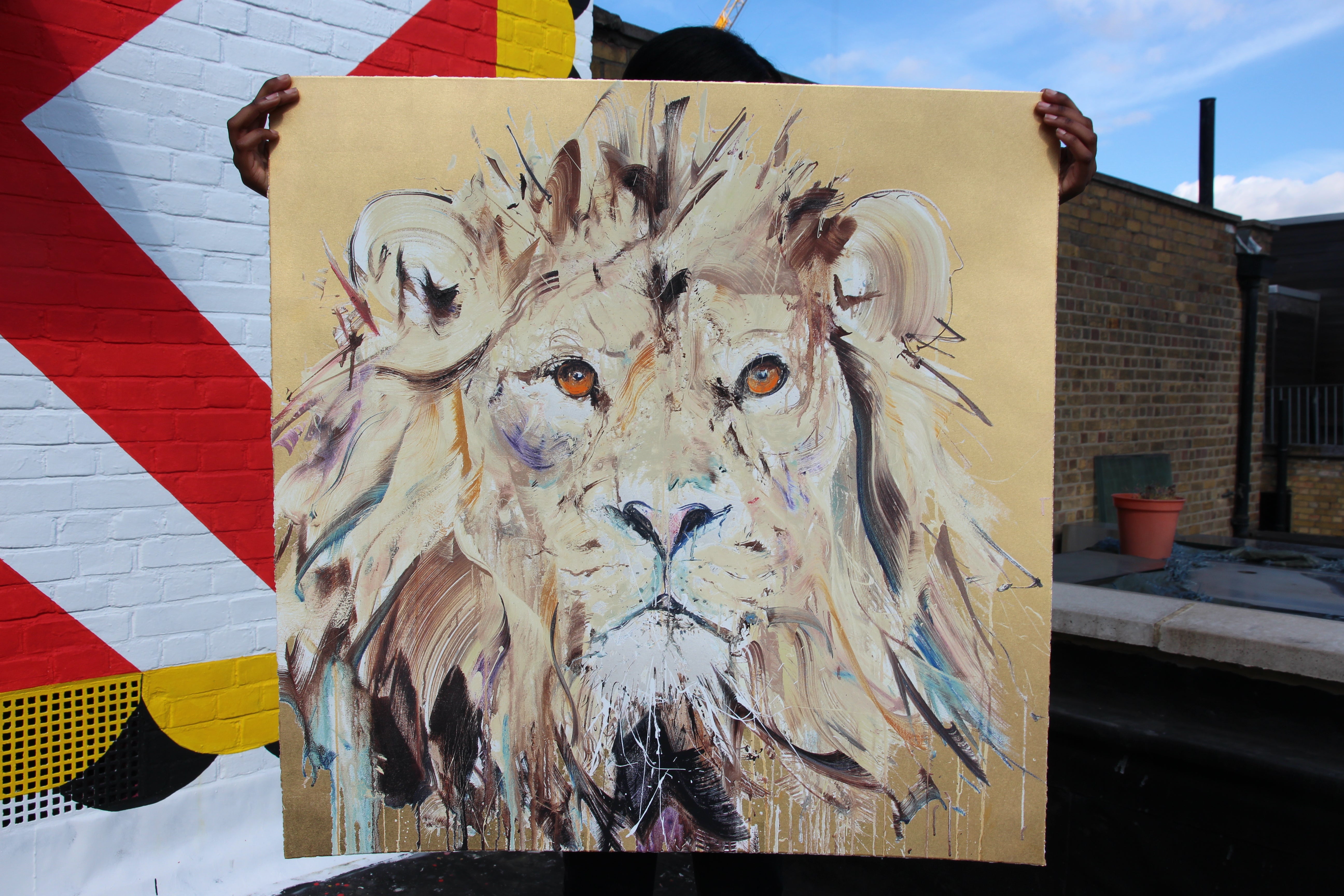 LION II PRODUCED BY JEALOUS PRINT STUDIO, LONDON– Wrights of Lymm