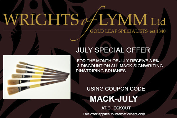 July Special Offer 2018– Wrights of Lymm