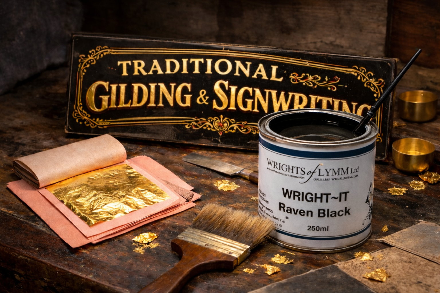 Traditional and Modern Ways to Use Signwriting Enamels and Gold Leaf ...
