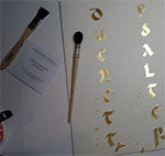 Gold Leaf Calligraphy Art Work– Wrights of Lymm
