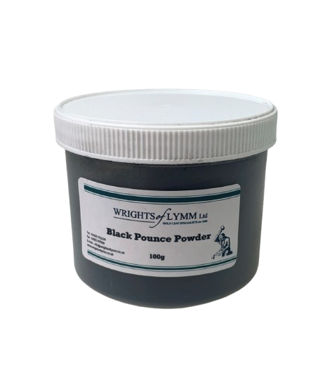 Pounce Powder is a chalk or charcoal used in signwriting to transfer a ...